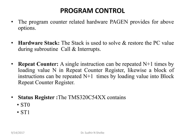 Unit4tms320c54x Ppt 