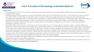 Unit 4: Principles of Dermatology in Aesthetic Medicine | PPTX