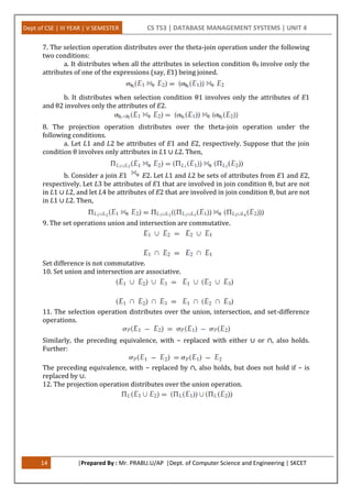 Query Processing, Query Optimization and Transaction | PDF