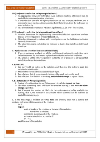 Query Processing, Query Optimization and Transaction | PDF