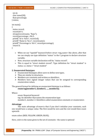 Structures and Pointers | PDF