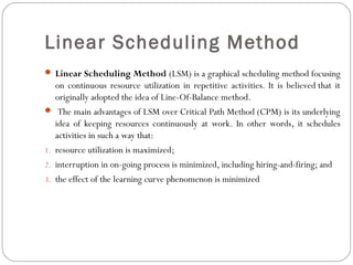 UNIT 4 - PRODUCTION SCHEDULING | PPT