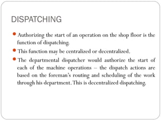 UNIT 4 - PRODUCTION SCHEDULING | PPT