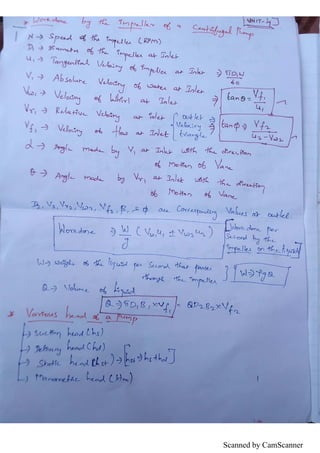 CE 8394 FMM UNIT IV PUMPS | PDF