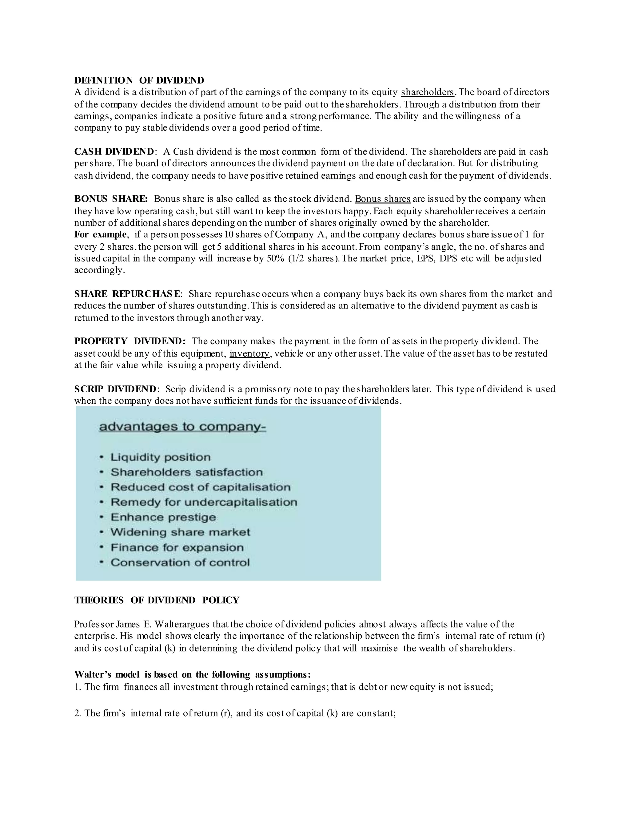 Dividends | DOCX