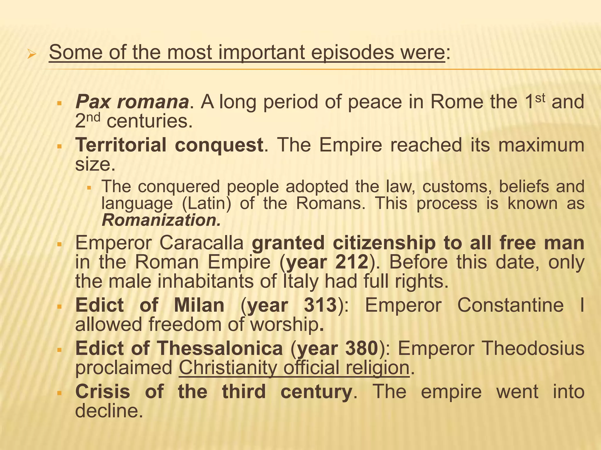 Unit 4. Ancient Rome | PPTX