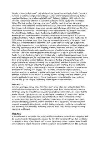 Unit 4 - Pre Production | DOCX