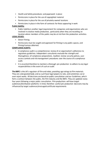 Unit 4 - Pre Production | DOCX