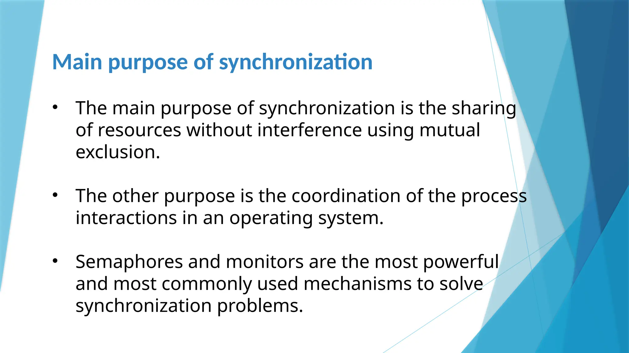 Advanced Operating Systems- Synchronization primitives in os | PPTX