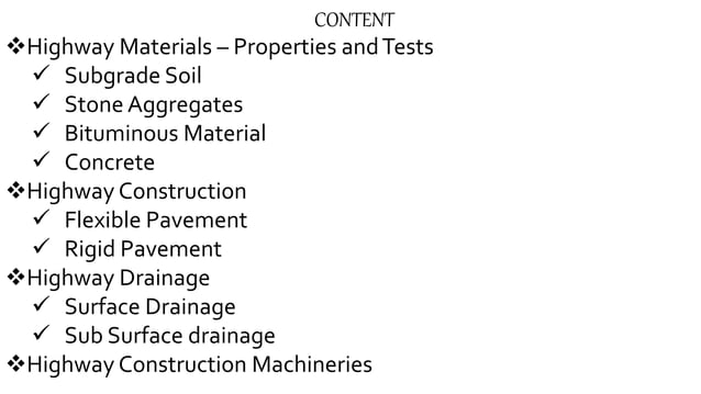 Highway Construction Materials and Practice | PPTX
