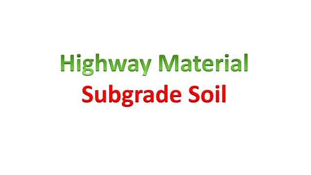 Highway Construction Materials and Practice | PPTX