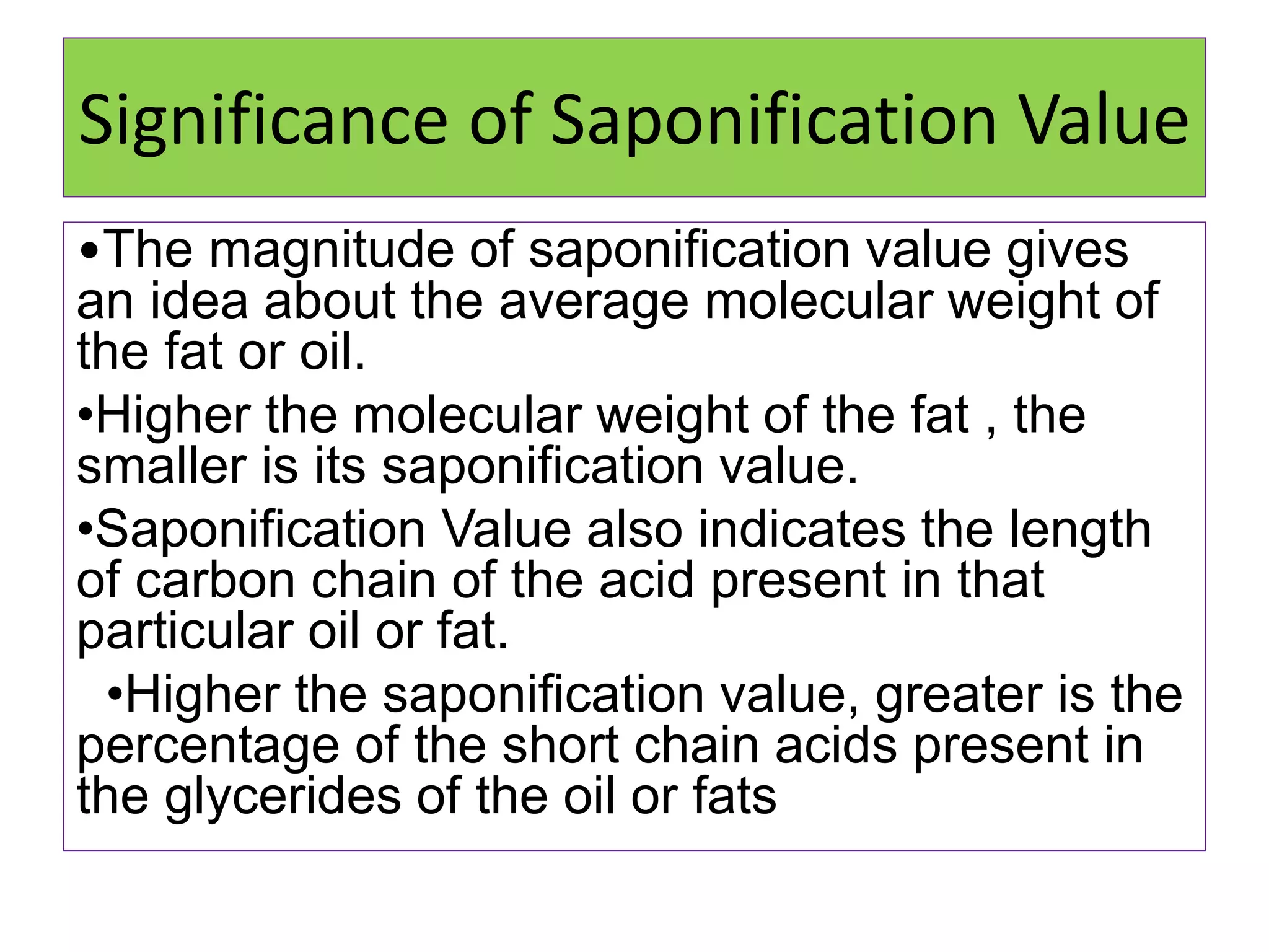 Analysis of oils and fats | PPTX