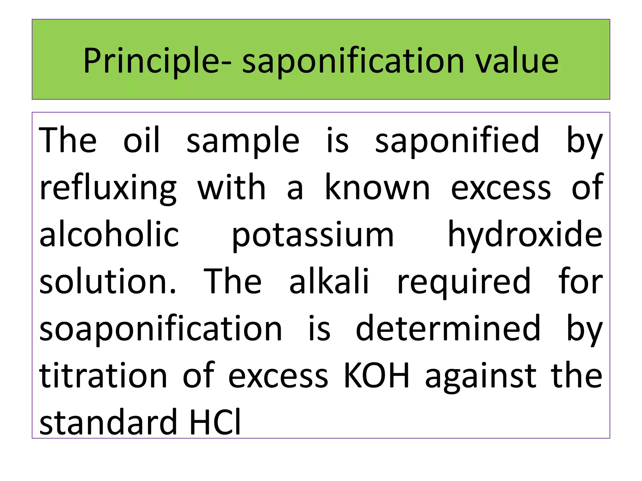 Analysis of oils and fats | PPTX