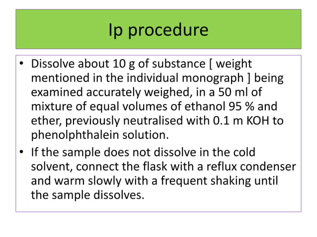 Analysis of oils and fats | PPTX