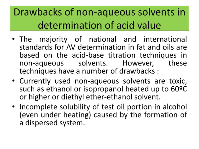 Analysis of oils and fats | PPTX