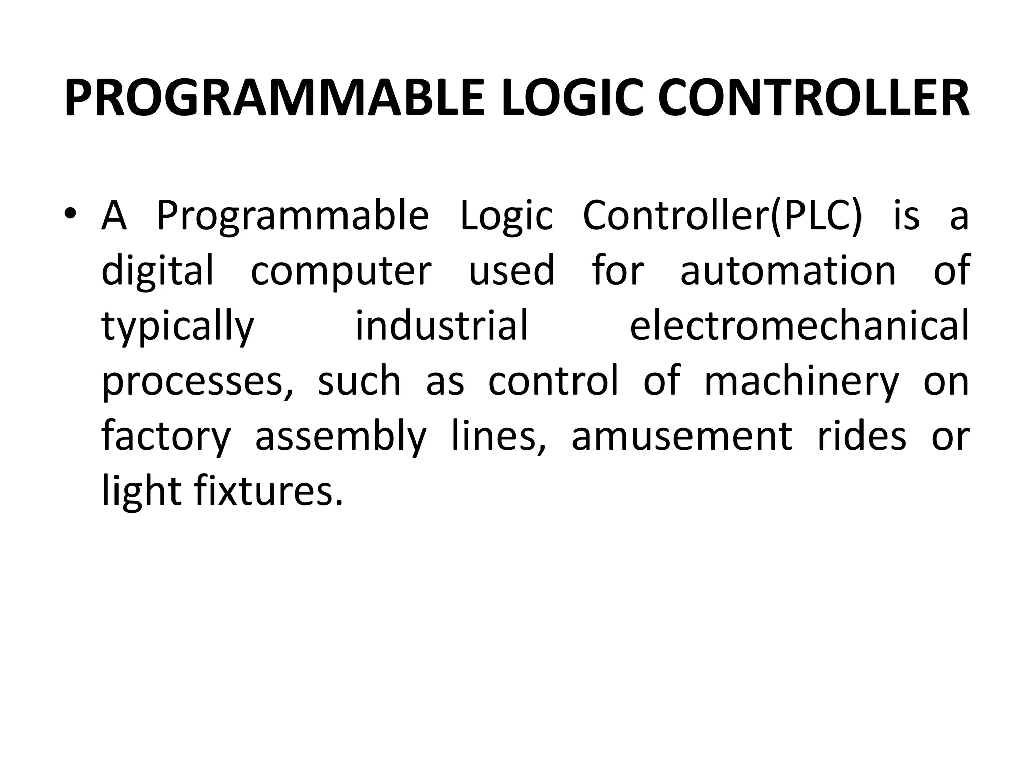 Unit 4-PROGRAMMABLE LOGIC INTERFACE-ME6702– MECHATRONICS | PPT
