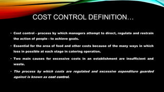 Management in Food Service Establishments | PPTX