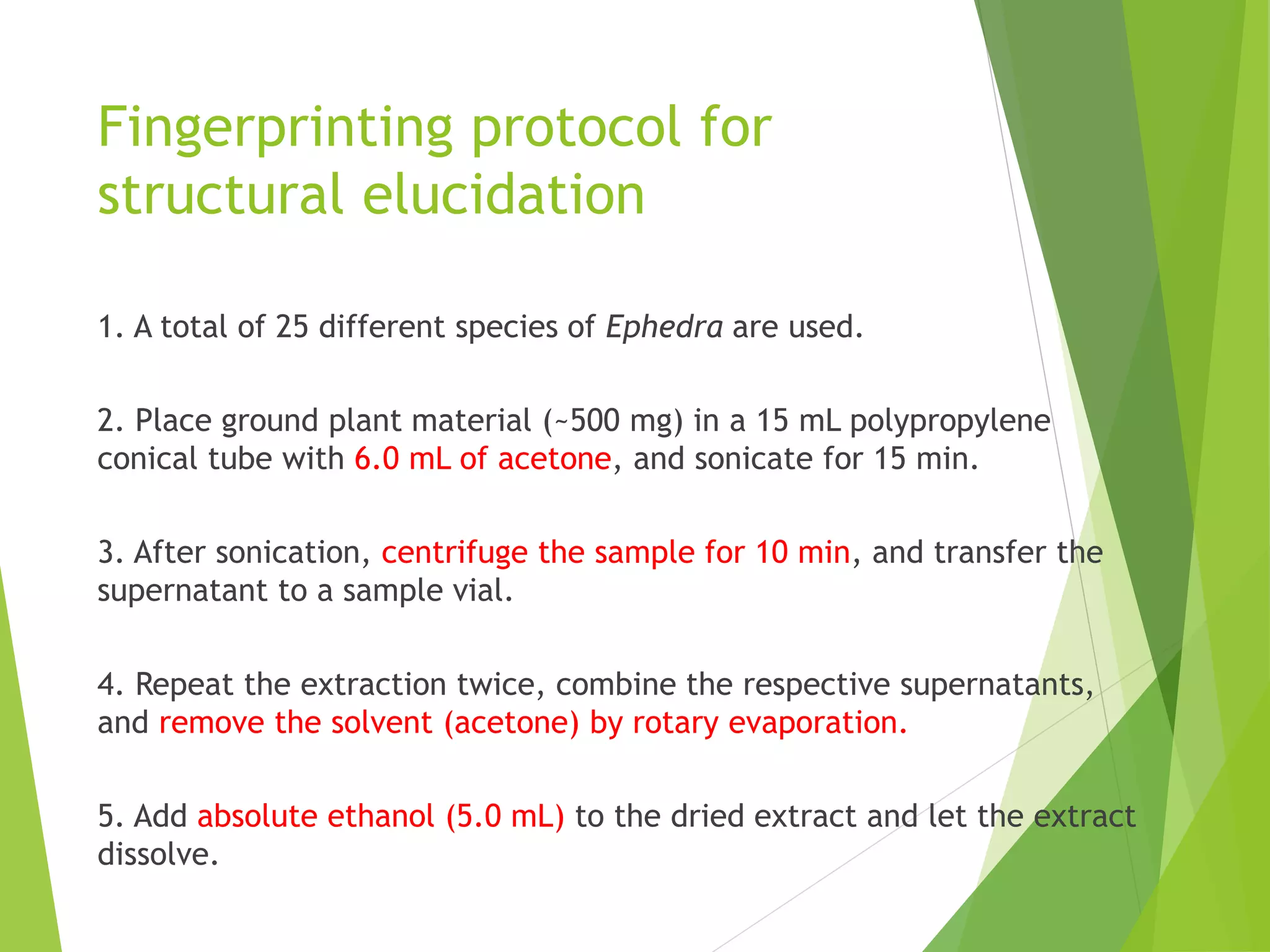 Phytochemical Finger printing | PPTX