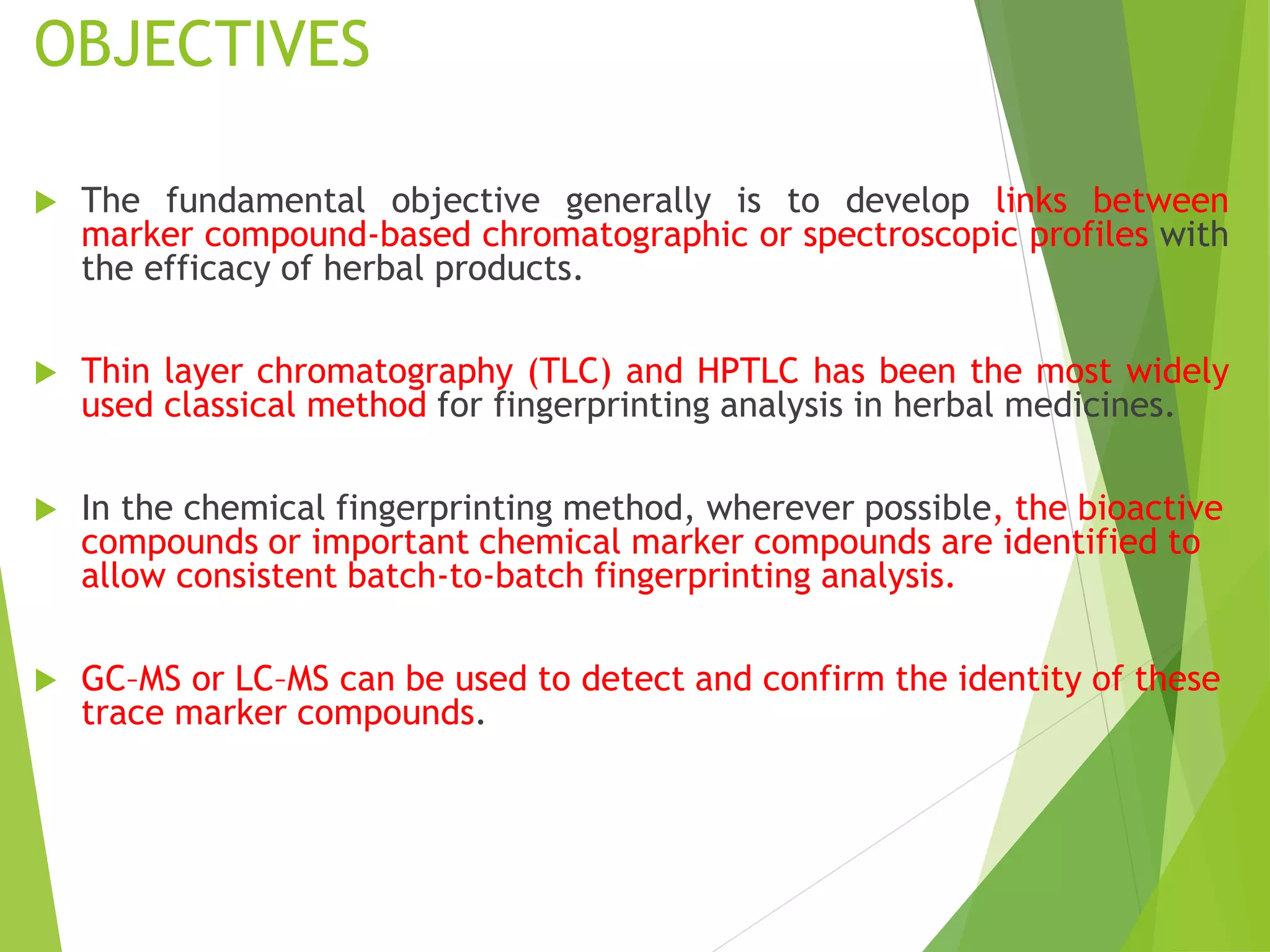 Phytochemical Finger printing | PPTX