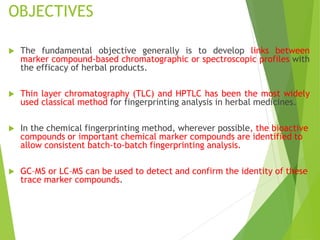 Phytochemical Finger printing | PPTX