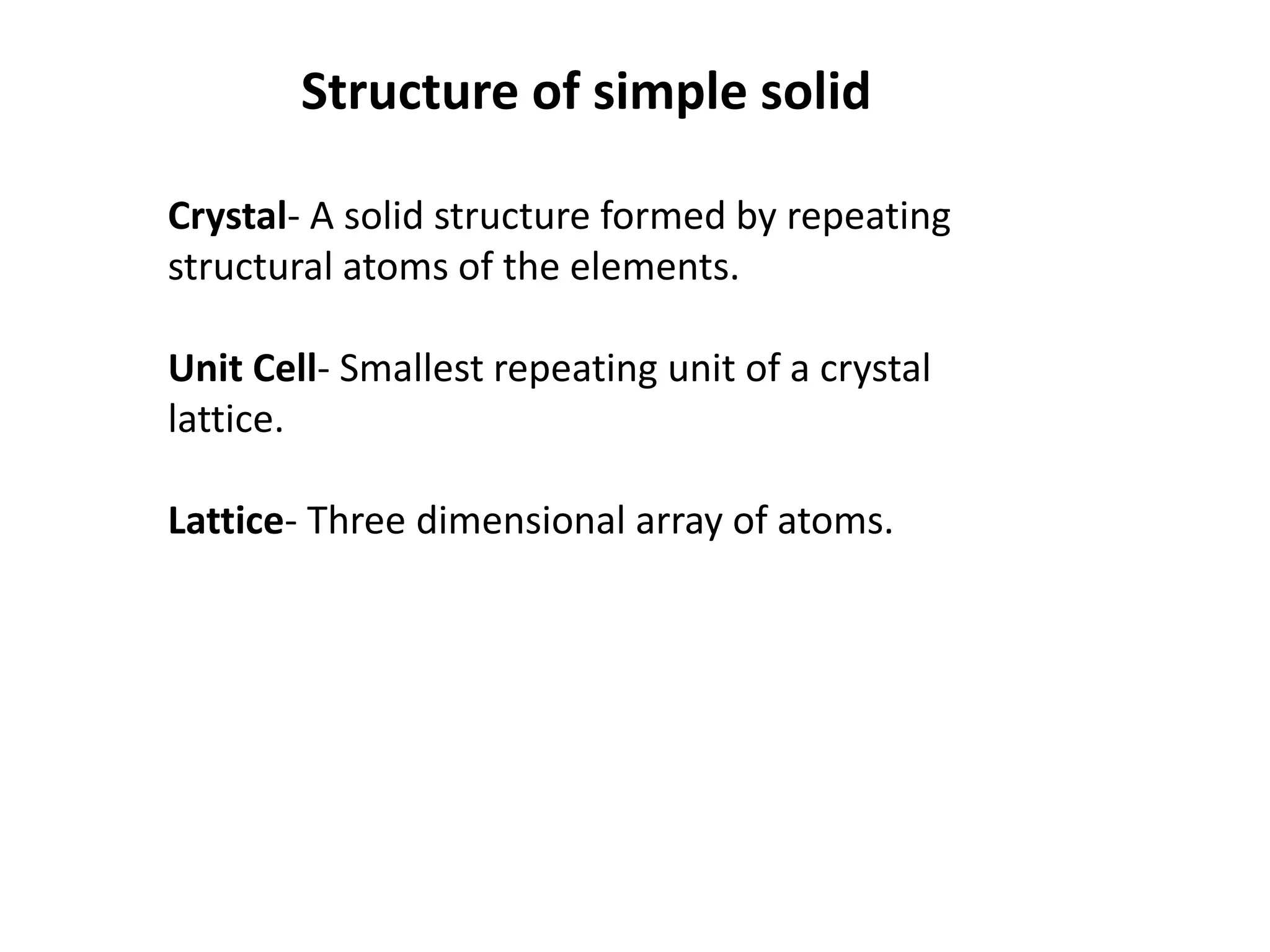 Unit Cell | PPTX | Chemistry | Science