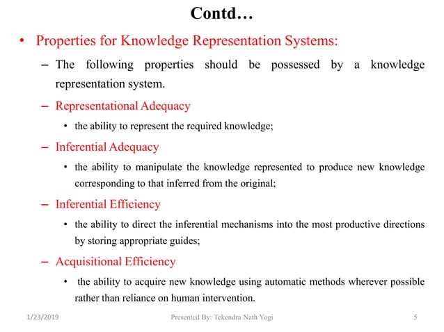 Unit4: Knowledge Representation | PDF | Artificial Intelligence | Technology & Computing