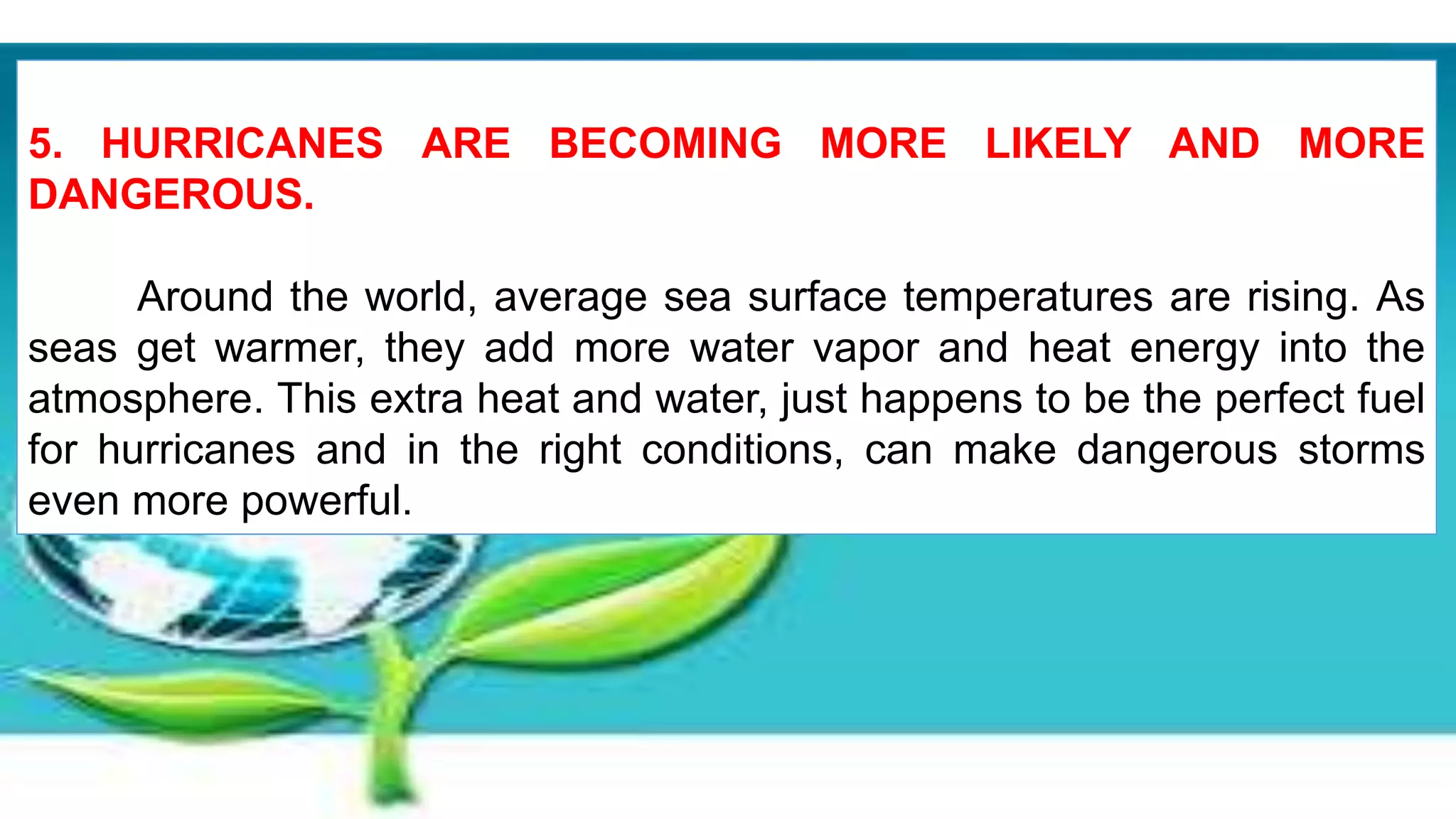 Unit 4: Planetary Networks: Climate Change | PPTX | Allergies ...