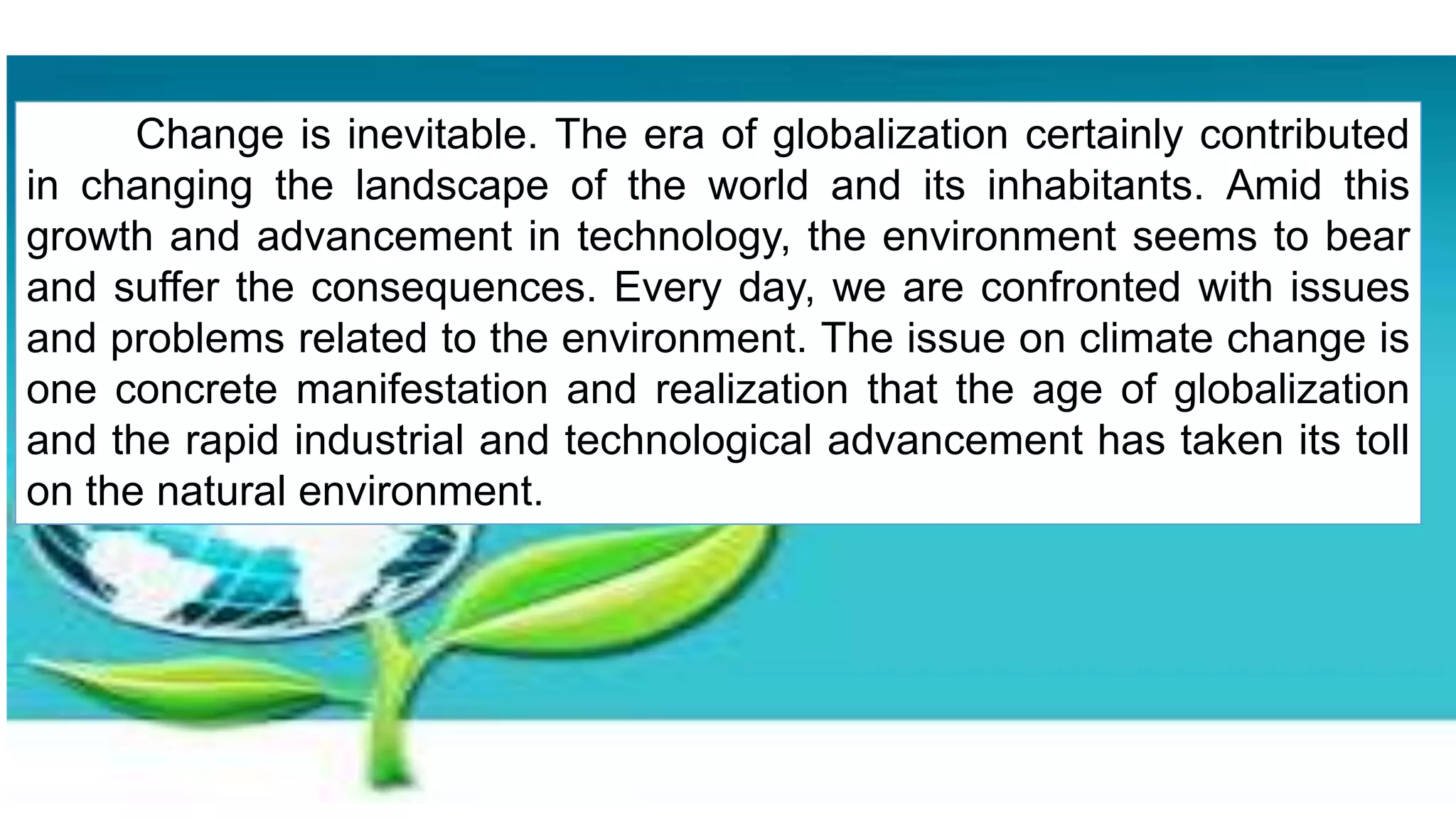 Unit 4: Planetary Networks: Climate Change | PPTX | Allergies ...