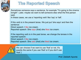 Unit 4. the reported speech | PDF