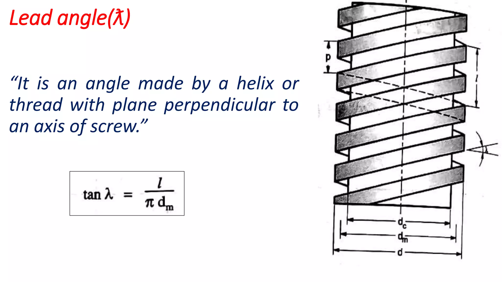 Unit 4 Design of Power Screw and Screw Jack | PDF