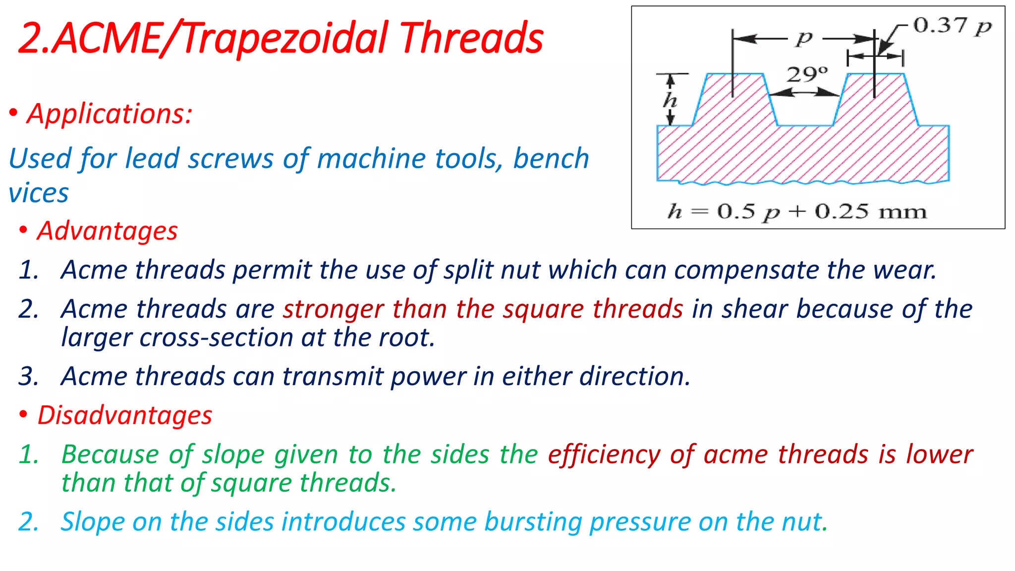 Unit 4 Design of Power Screw and Screw Jack | PDF