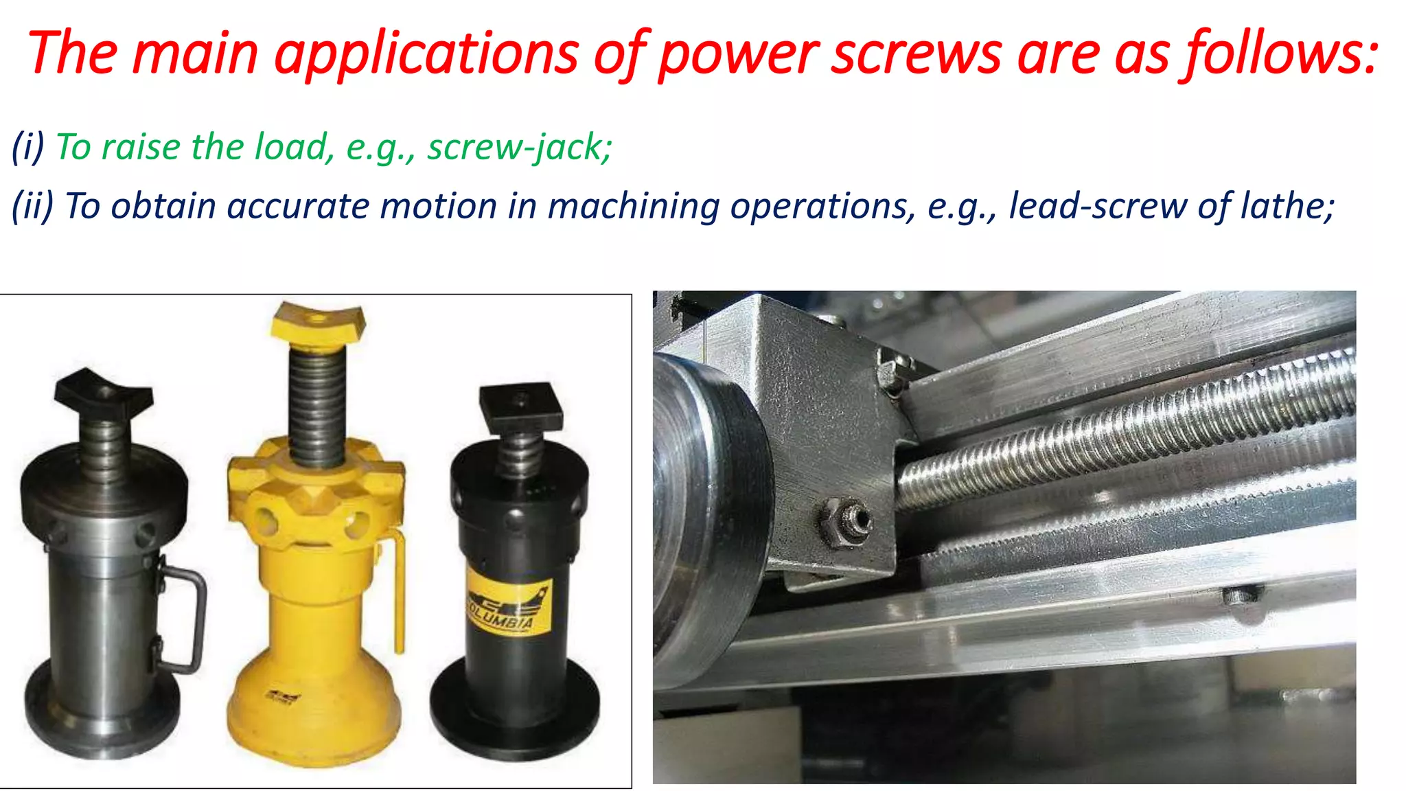 Unit 4 Design of Power Screw and Screw Jack | PDF
