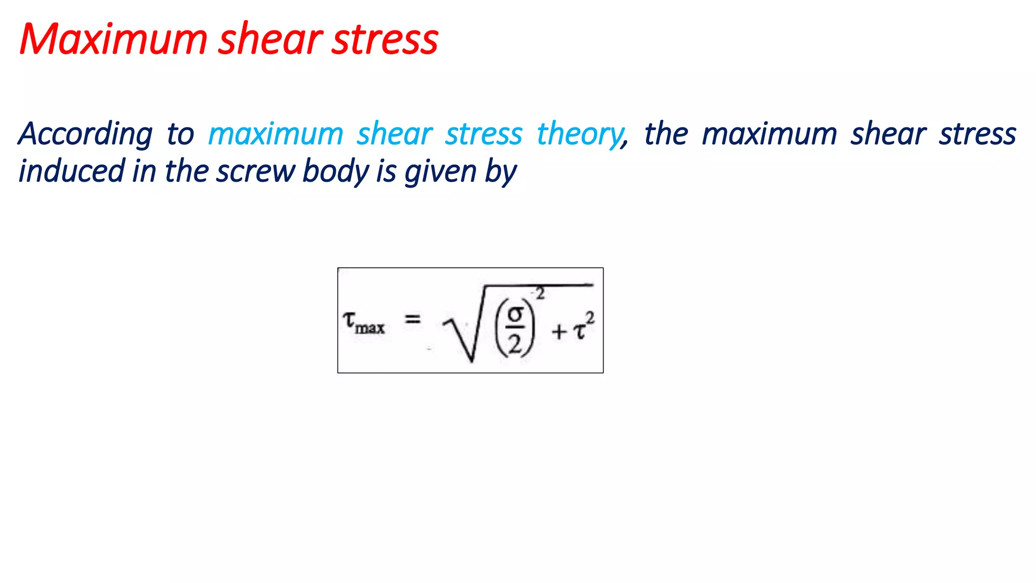 Unit 4 Design of Power Screw and Screw Jack | PDF