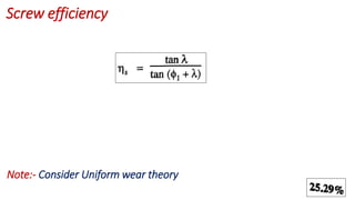 Unit 4 Design of Power Screw and Screw Jack | PDF