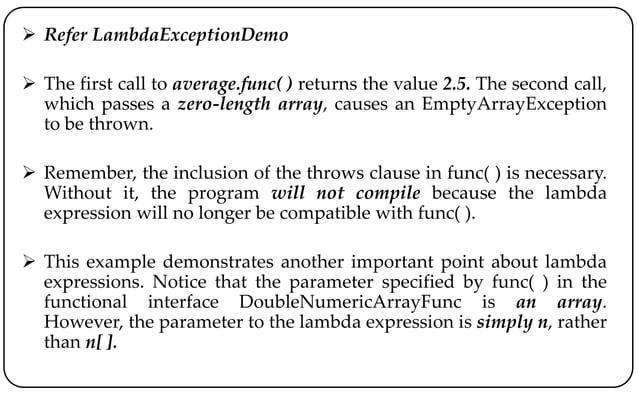Lambdas, Collections Framework, Stream API | PPT