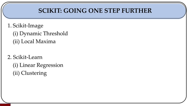 Computation Using Scipy Scikit Image Scikit Learn Ppt