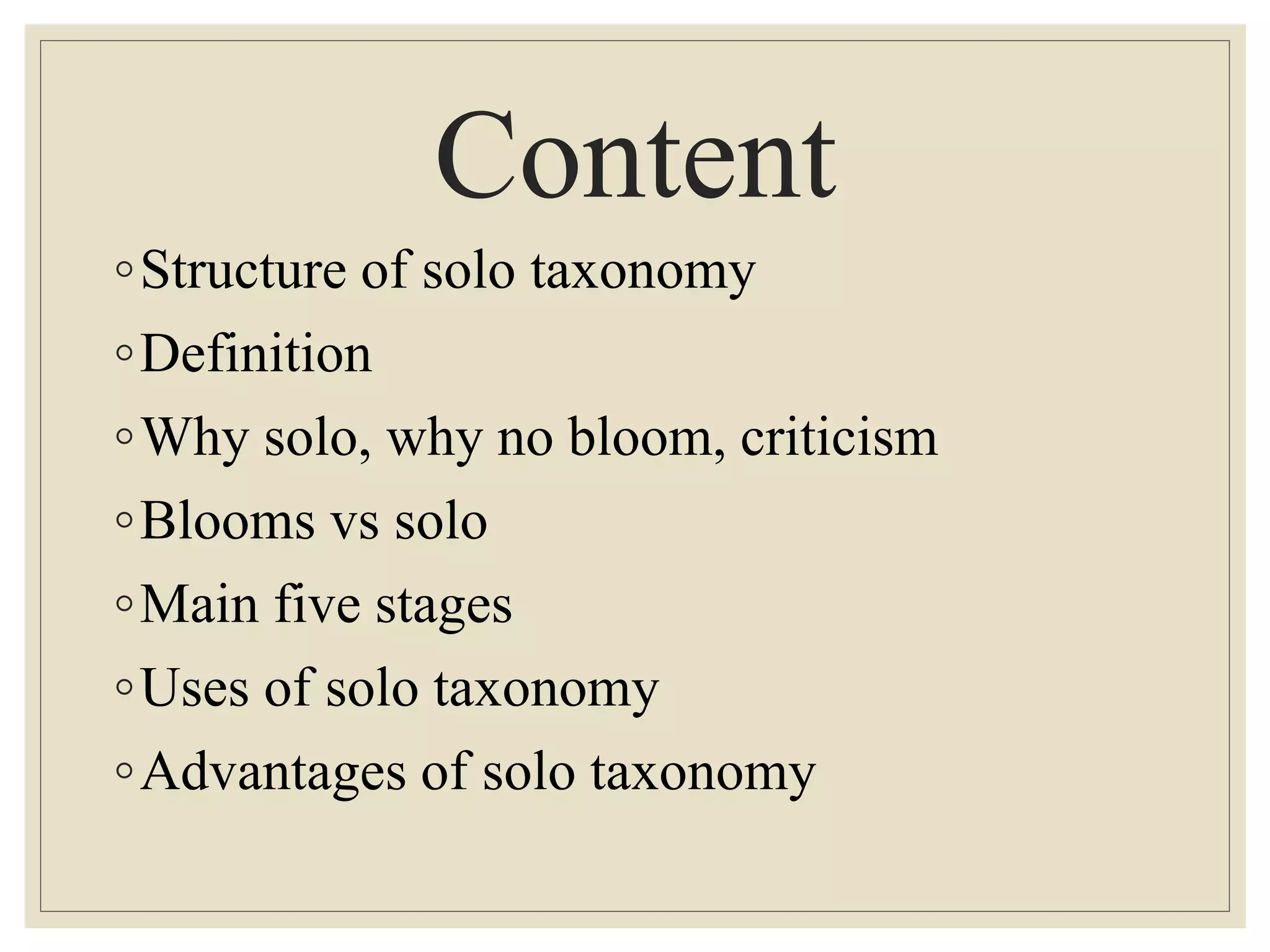 Unit 4. Solo taxonomy..pptx