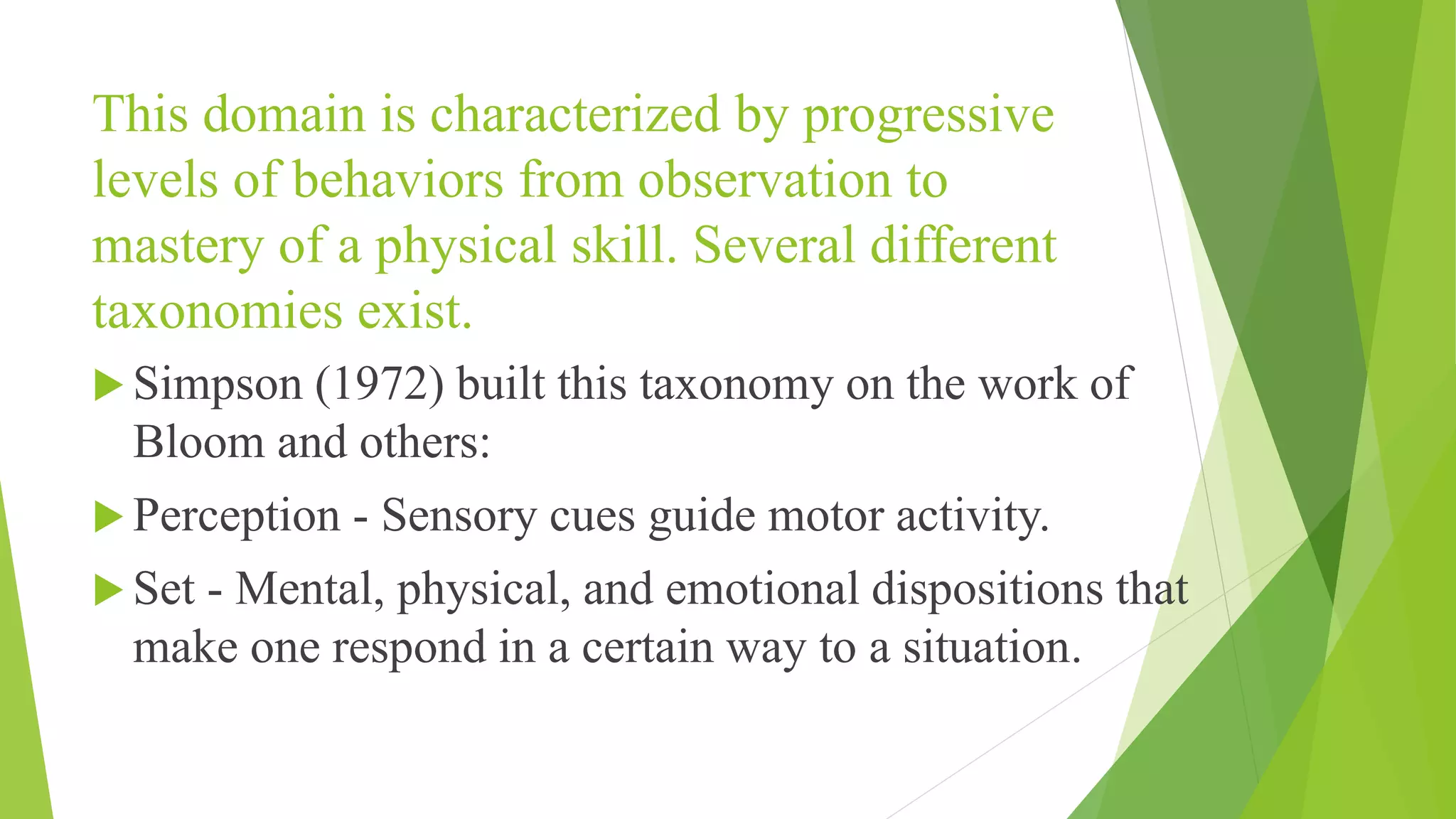 Unit 4. Psychomotor Domain Taxonomy.pptx
