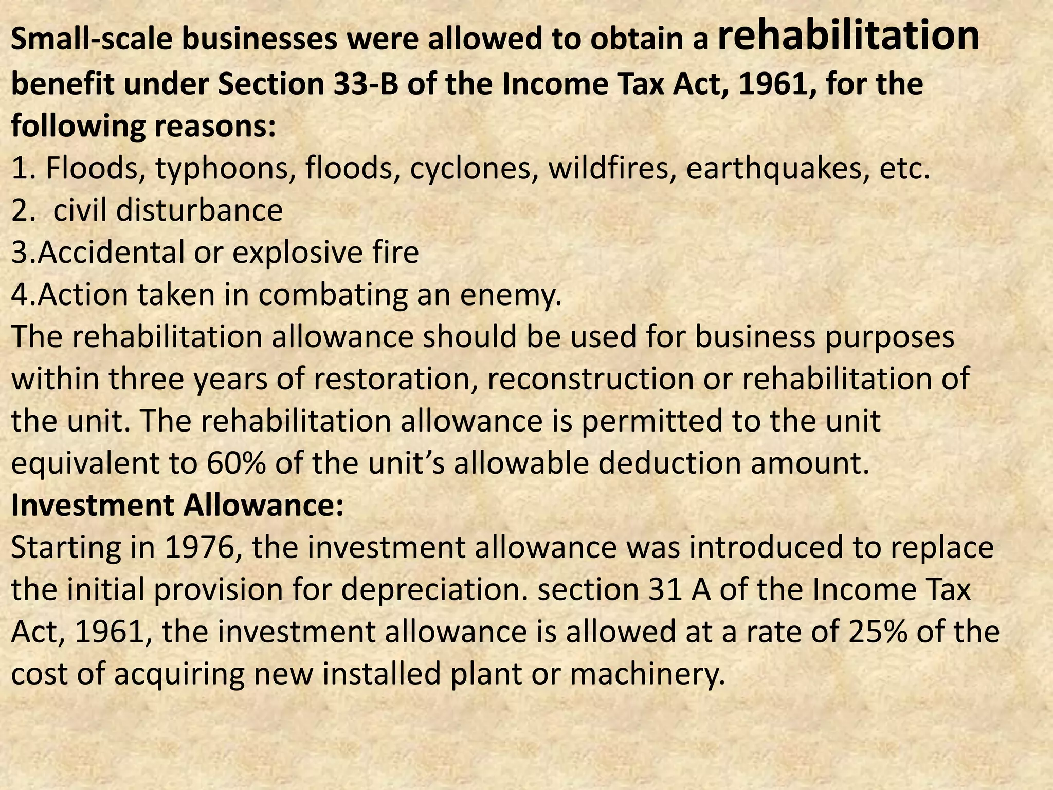 TAX BENEFITS TO SSI | PPTX