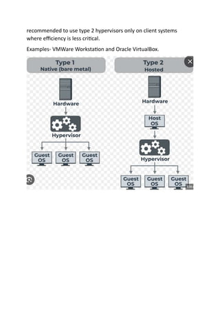 Virtualization in Cloud | DOCX | Computing | Technology & Computing