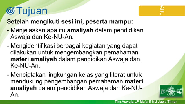 Unit 4. Pembelajaran Amaliyah Aswaja dan Ke NU an-edit_new.pptx