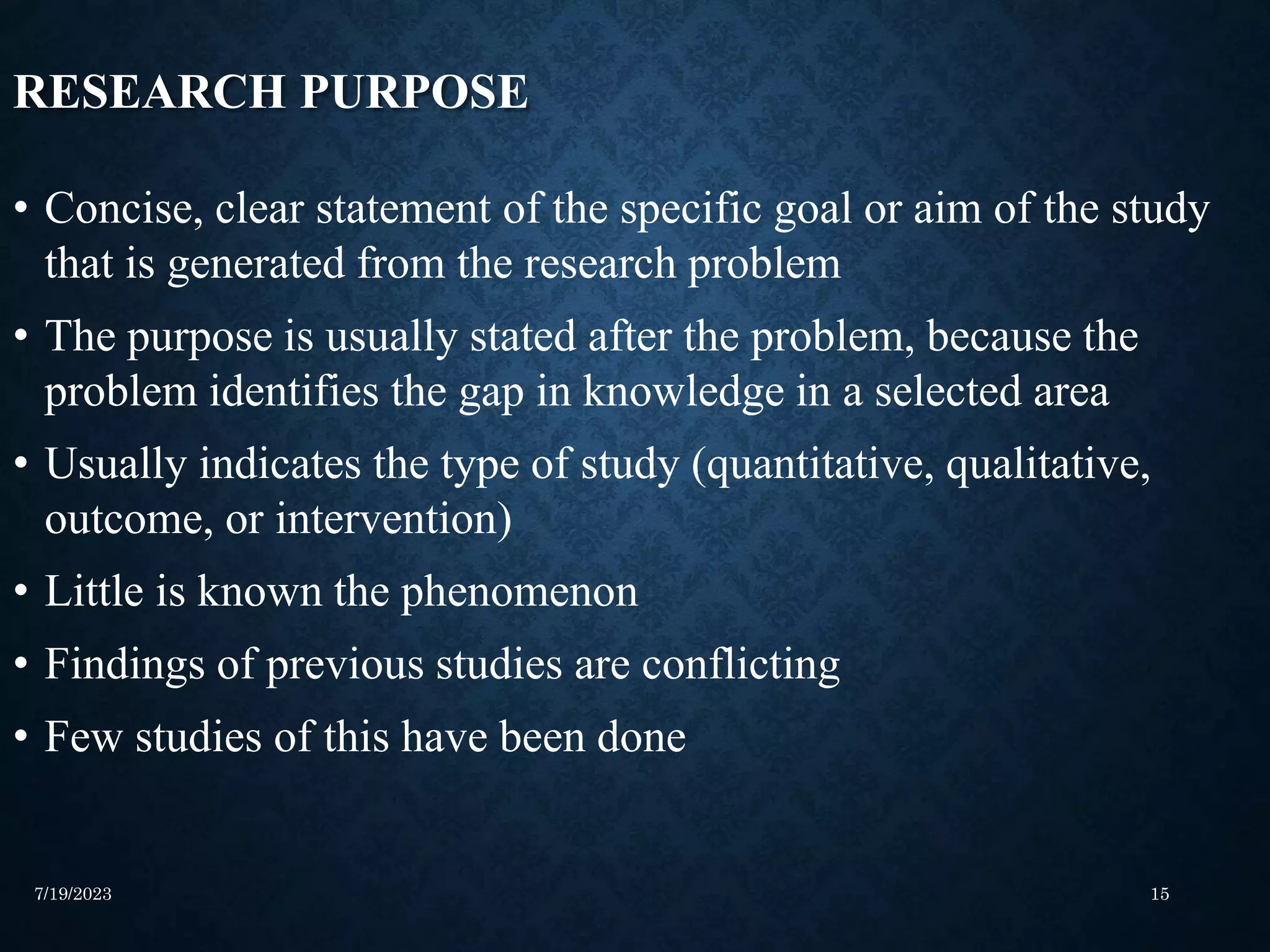 Unit 4. Research Problem, Purpose, Objectives, Significance and Scope..pptx
