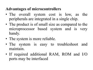 UNIT 4 8051Microcontroller.pptx | Operating Systems | Computer Software and Applications