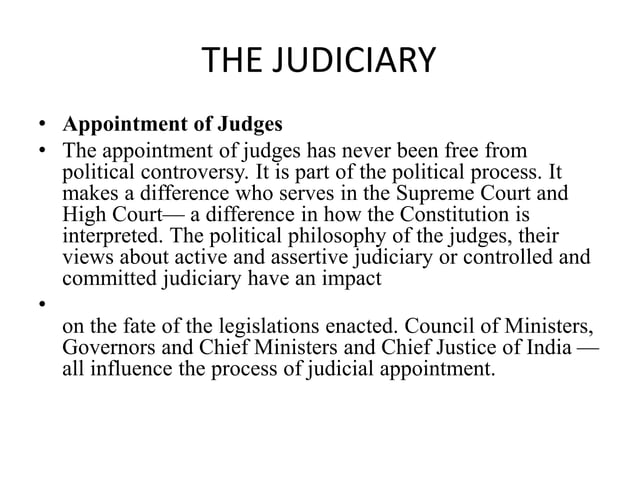 Unit IV The Judicature | PPTX | Law