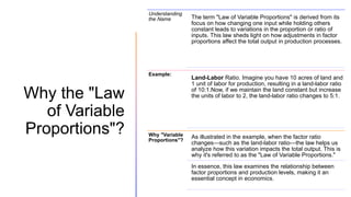 Law of Variable Proportion | PPTX
