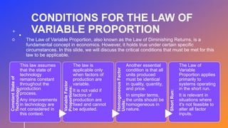 Law of Variable Proportion | PPTX
