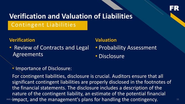 Verification and Valuation of Asset & Liabilities | PPTX | Stocks and ...