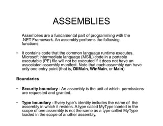 .net Based Component Technologies | PPT