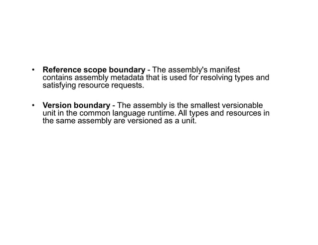 .net Based Component Technologies | PPT