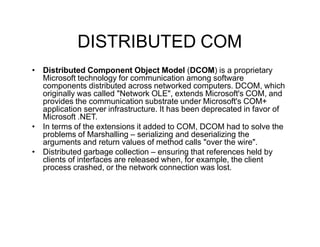 .net Based Component Technologies | PPT